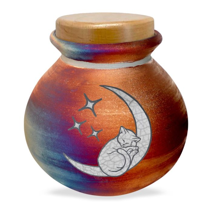 sleeping cat urn